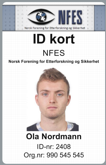ID-kort – Norsk forening for Etterforskning og Sikkerhet